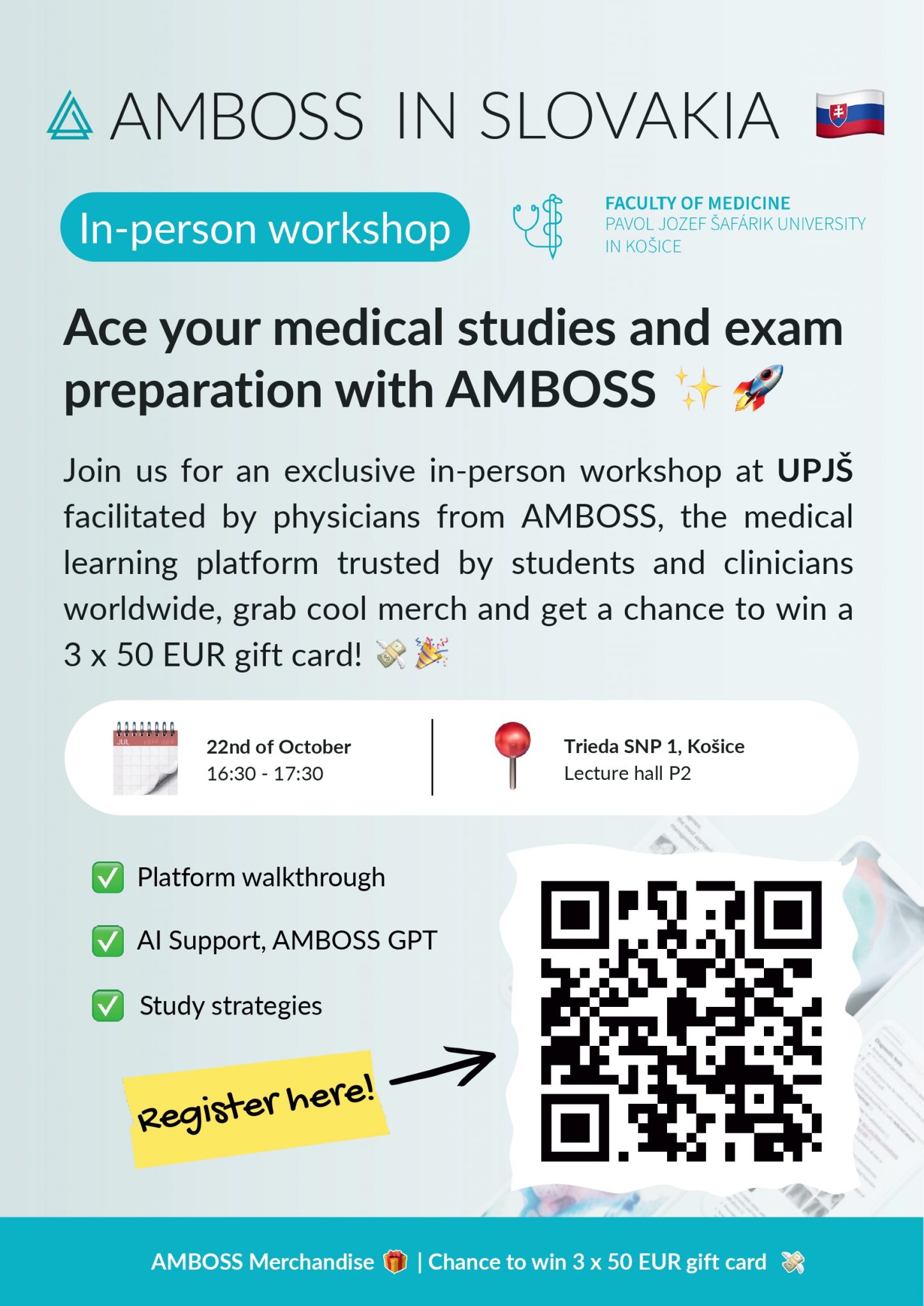 Exclusive in-person AMBOSS workshop for students of Faculty of Medicine ...